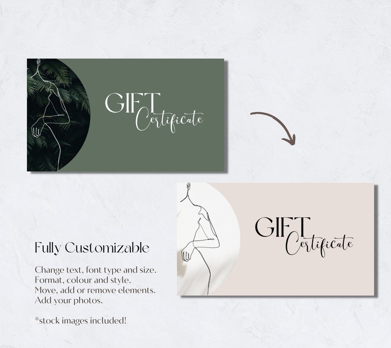 Printable Gift Card Template I Massage Therapist Gift - Etsy