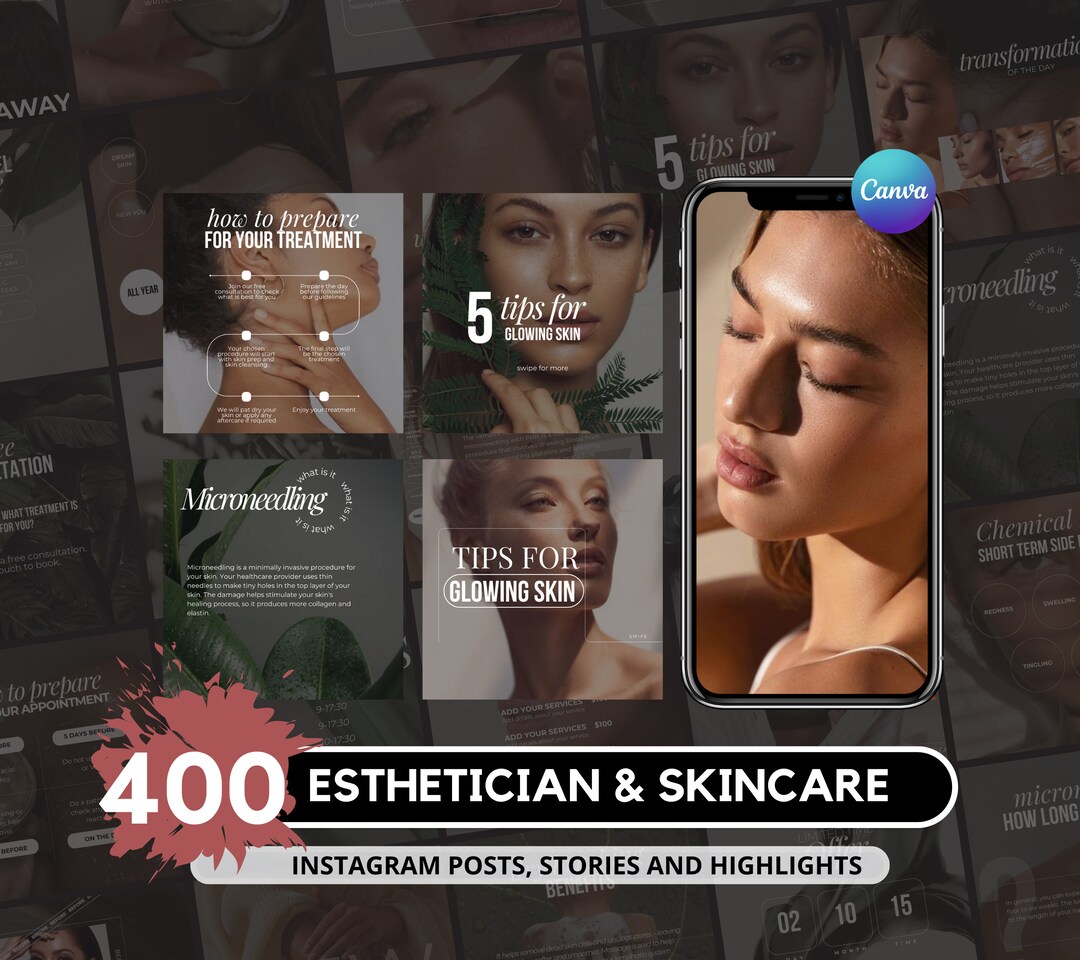 Skincare Instagram Templates I Esthetician Instagram Templates I ...