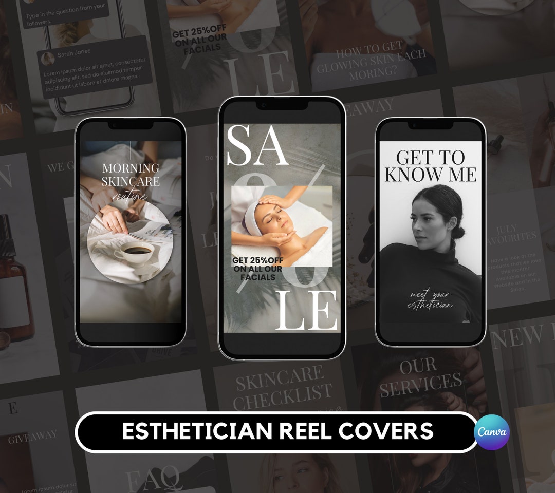 Esthetician Reel Covers I Instagram Reel Covers I Skincare Reel Covers ...