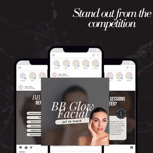 BB Glow Instagram Template I PMU Instagram Templates I Permanent Makeup ...