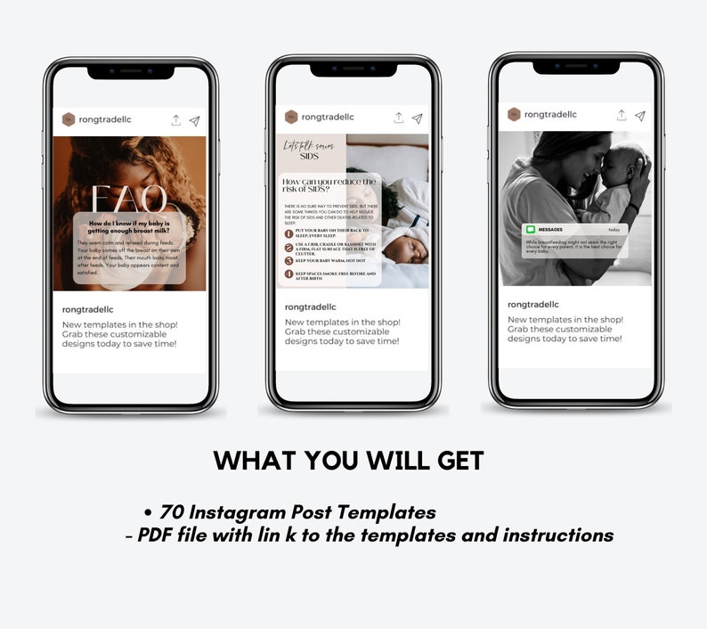 Postpartum Doula Instagram Post Template I Postpartum Doula - Etsy