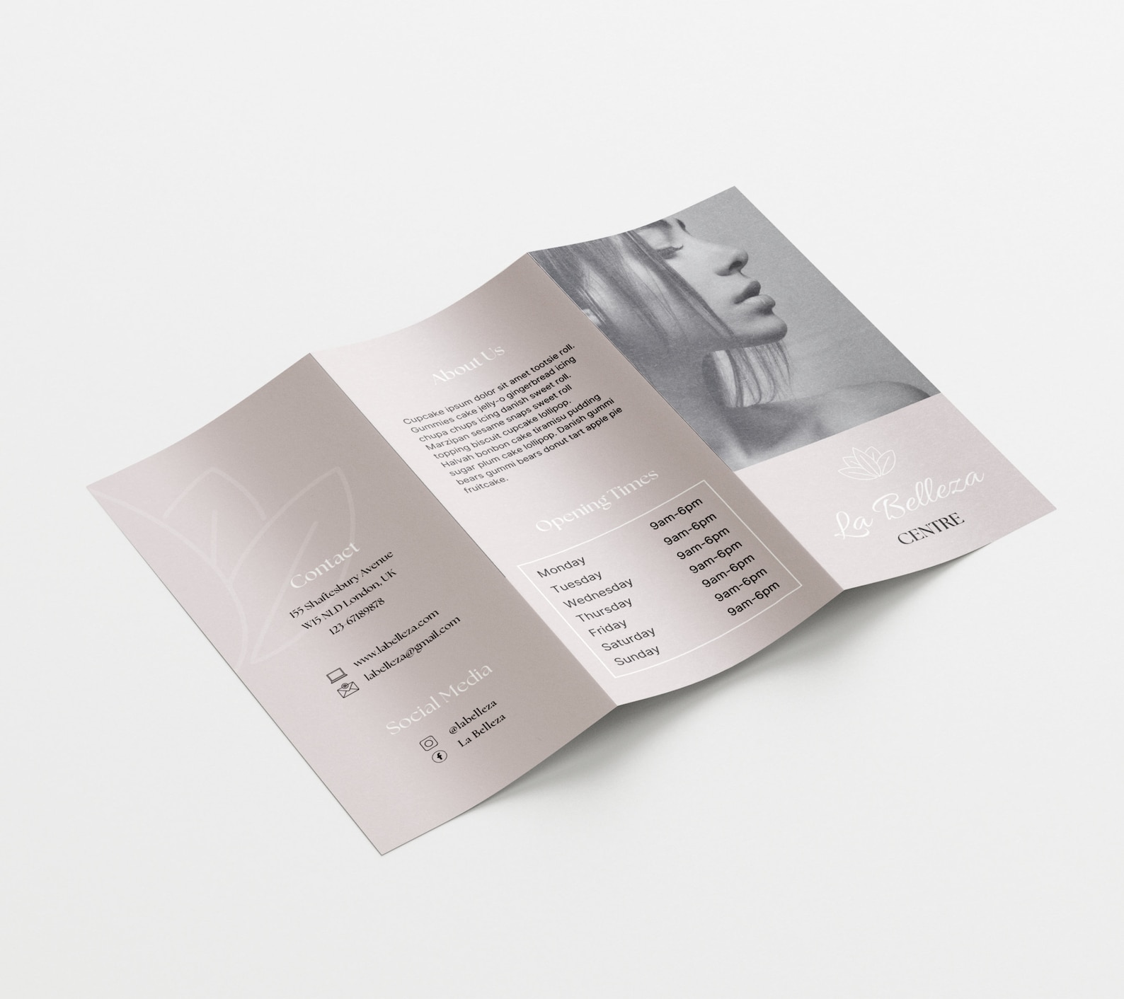 Esthetician Trifold Brochure Spa Brochure Template Printable - Etsy UK