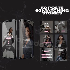 Melanin Lash Tech Masterclass Instagram Templates I Lash Coach I Lash ...