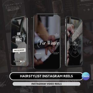Hairstylist Instagram Reels Templates | Hair Salon Social Media ...
