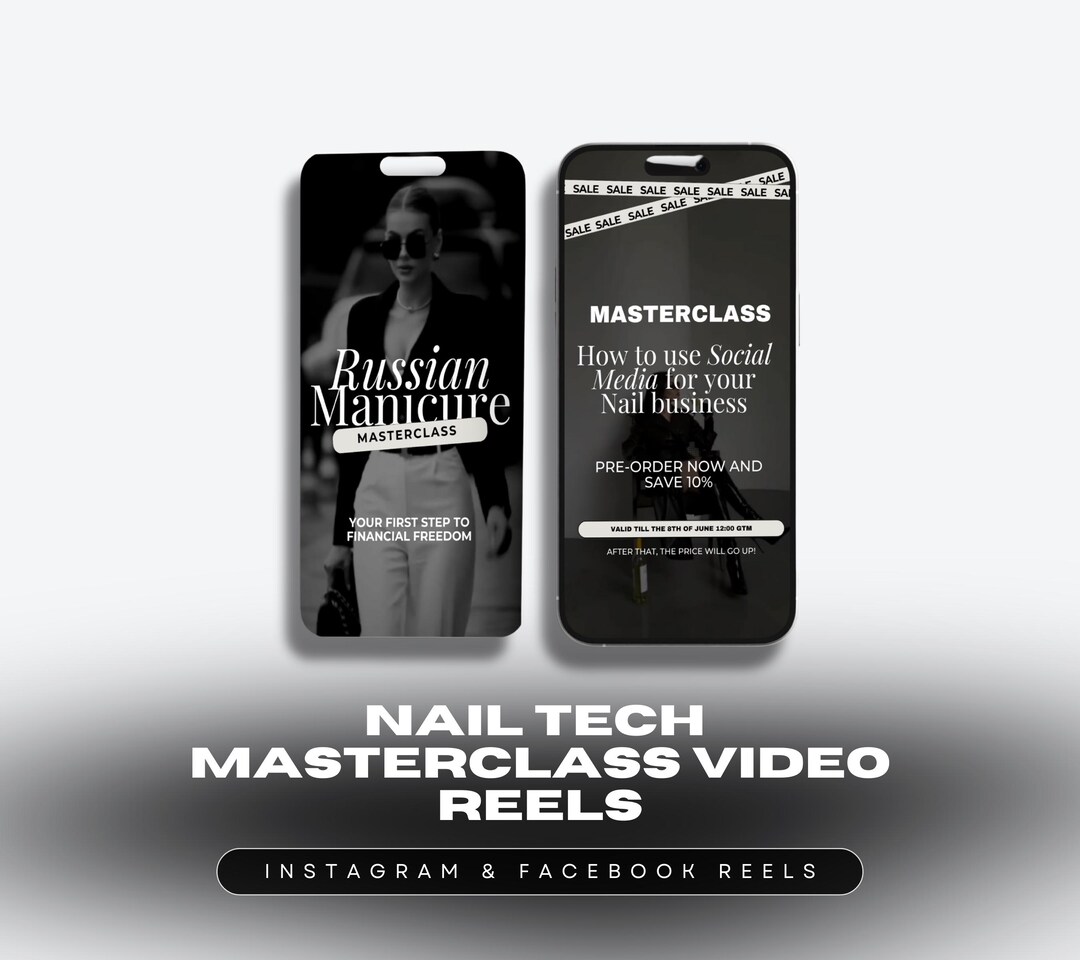 Nail Tech Masterclass Video Reels: Instagram Templates for Nail Artists ...