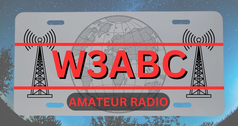 Personalized Amateur Radio License Plate Cover for Cars & Trucks ...