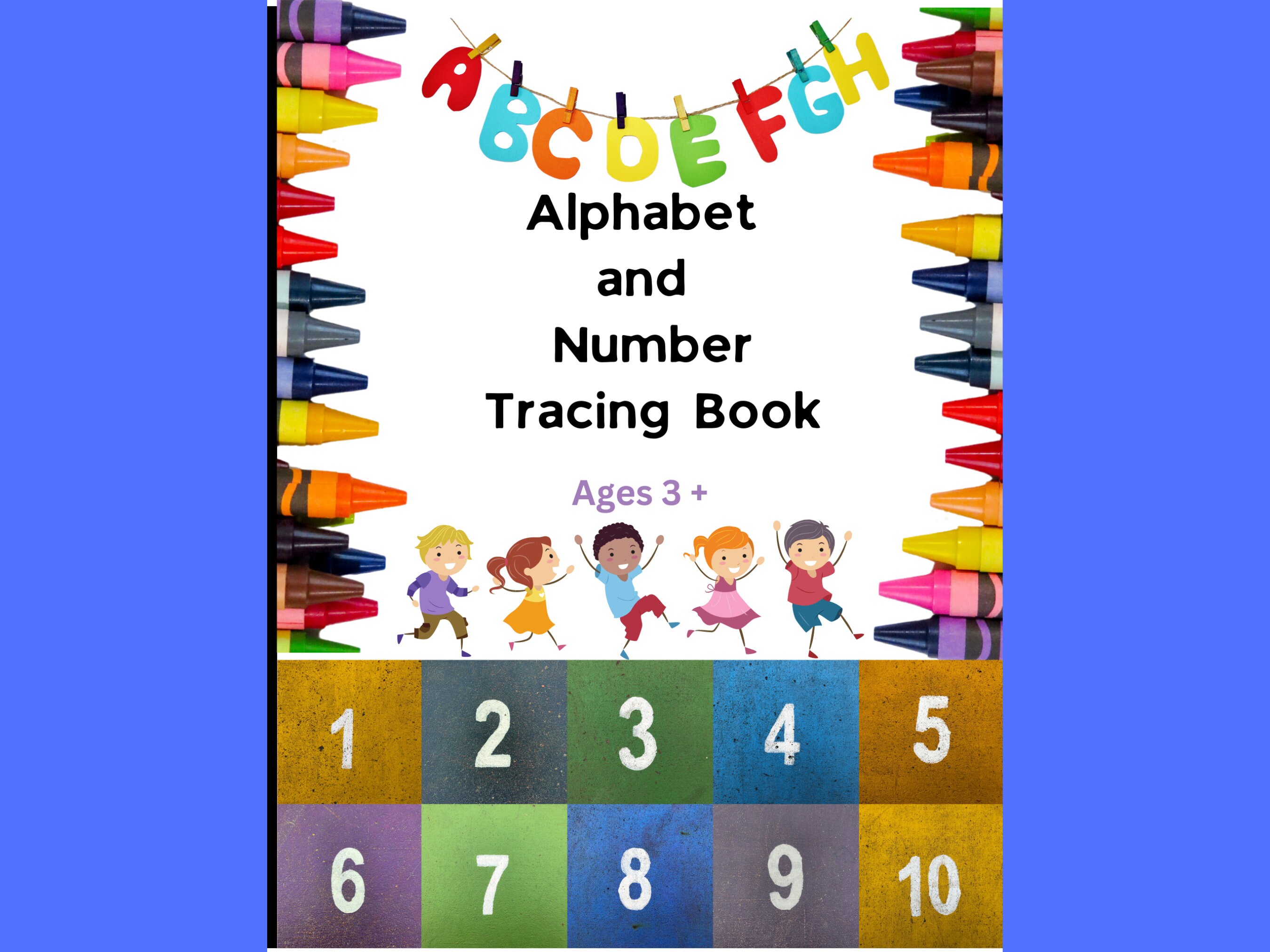 Printable, Download, Digital, Alphabet and Number Tracing Book Download ...