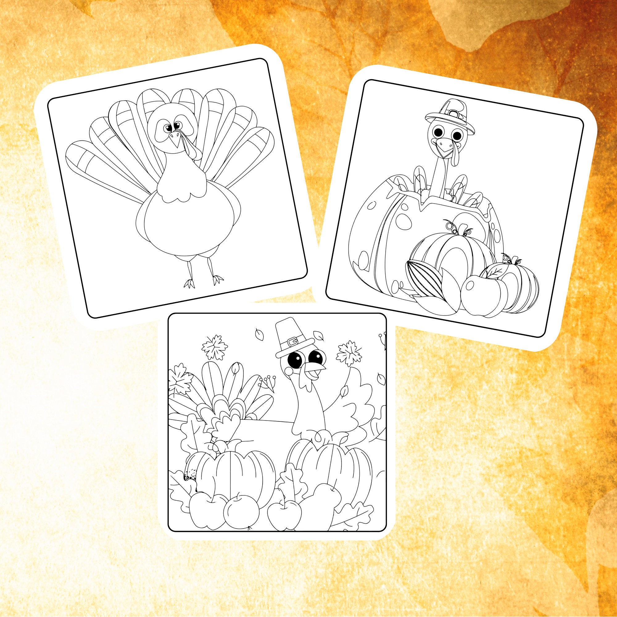 Printable, Download the Big Thanksgiving Coloring Book. Thanksgiving ...