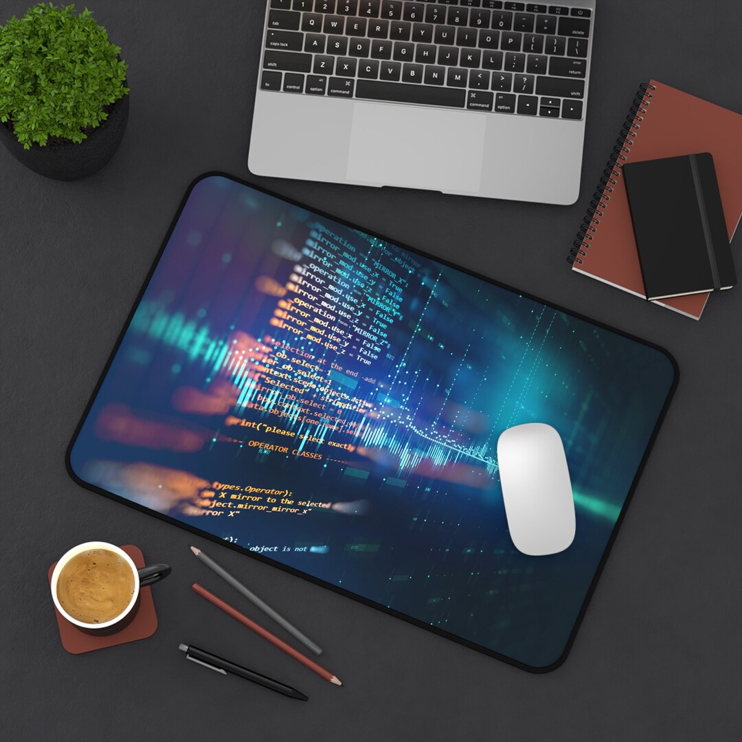 Code Stream Desk Mat, Gamers Mat, Computer Desk Mat, Home or Office ...