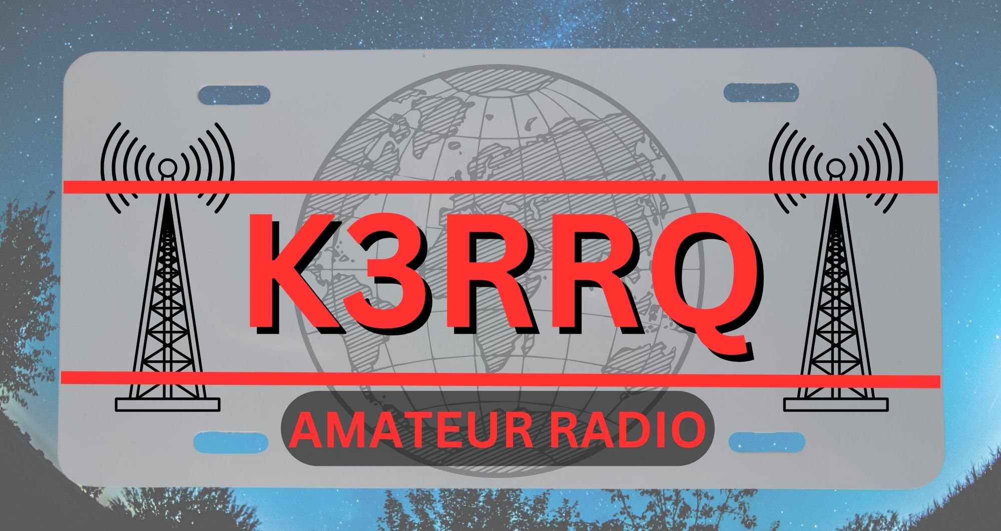 Personalized Amateur Radio License Plate Cover for Cars & Trucks ...