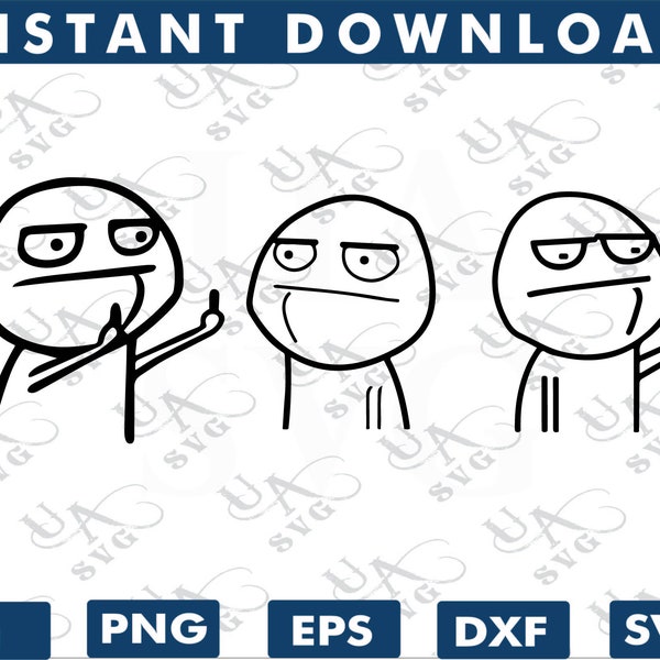 Stickman Middle Finger Svg - Etsy Sweden