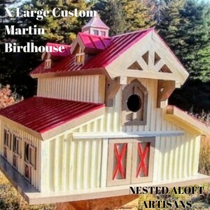Purple Martin Birdhouse by Nestedaloftartisans Estate Custom Barn Multi ...