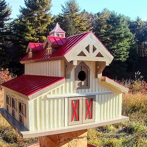 Purple Martin Birdhouse by Nestedaloftartisans Estate Custom Barn ...