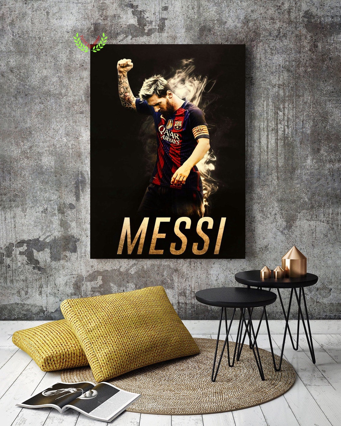 Lionel Messi Football Poster Canvas Wall Art Decor Canvas - Etsy