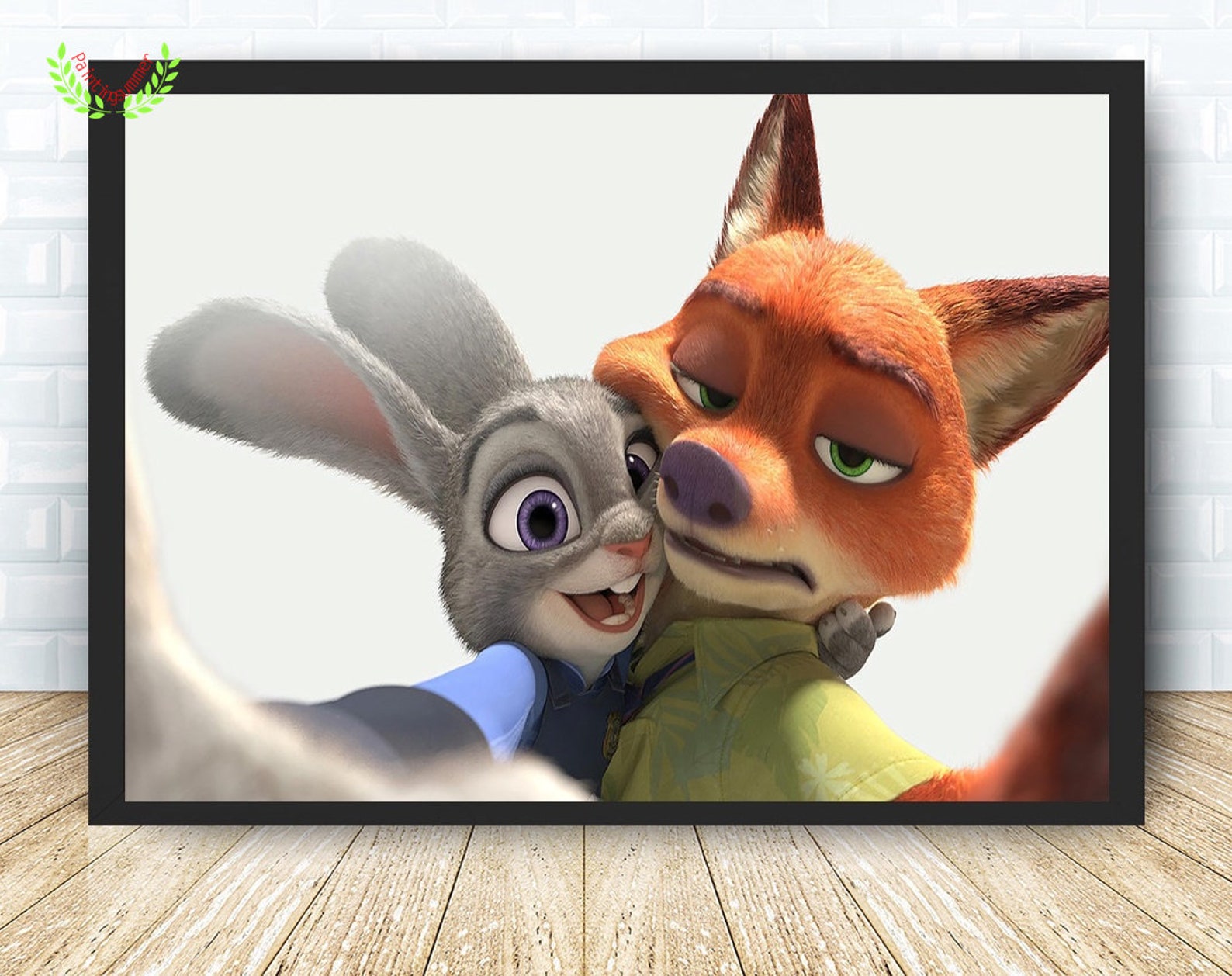 Zootopia Movie Poster, Canvas Wall Art Decor, Canvas Art Print, Famaliy ...