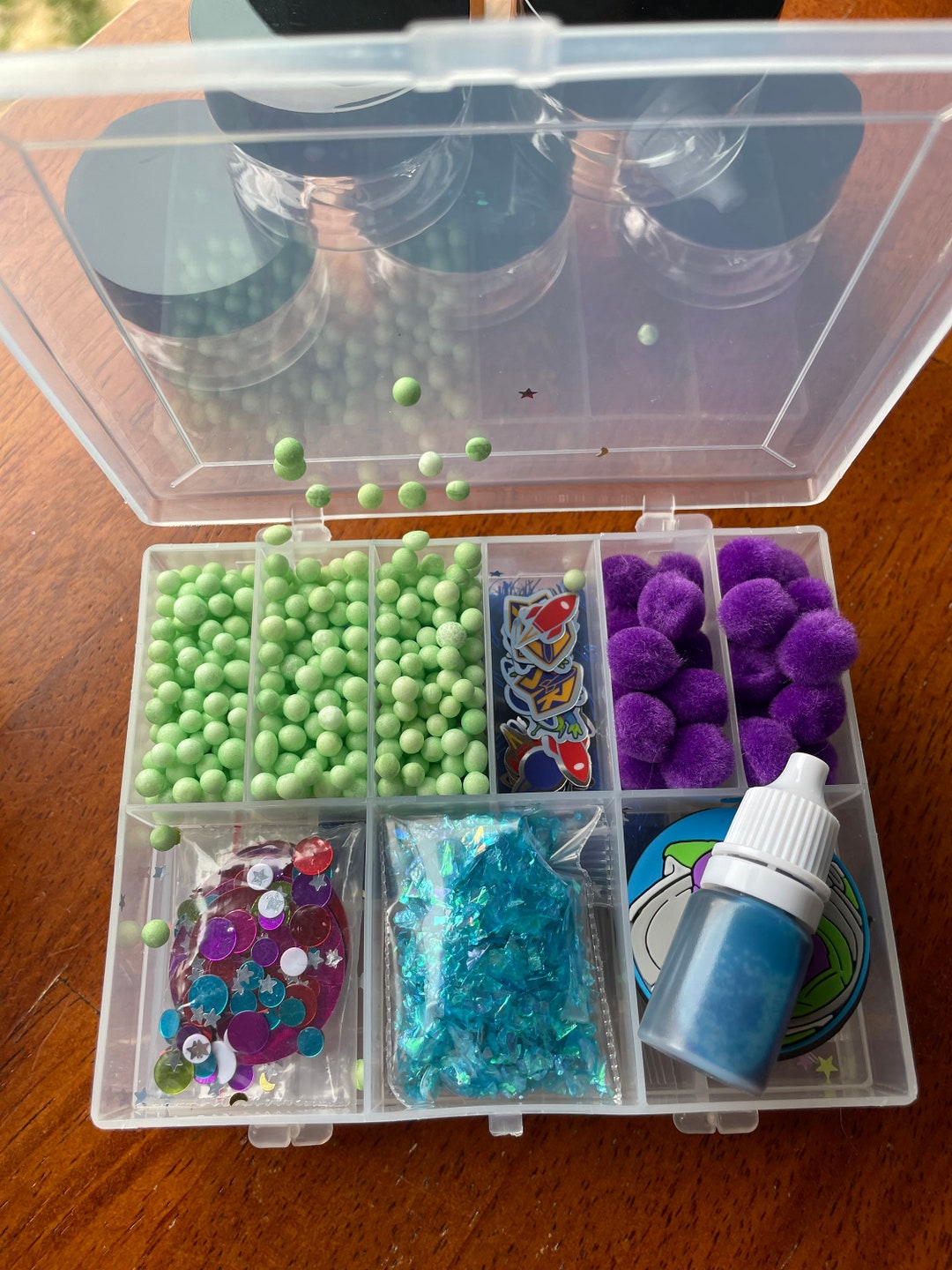 Space Galaxy Slime Sensory Kit Slime Party Kit for 5 DIY Make It ...