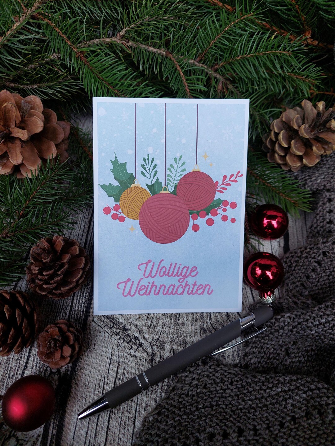Postcard A6, Card on the Subject of Knitting and Handicraft, Greeting ...