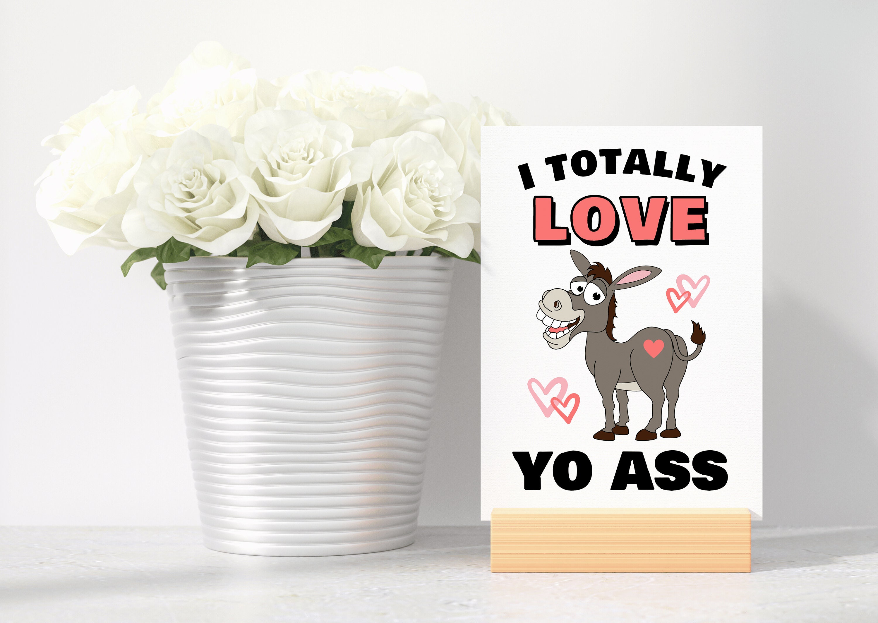 Printable Valentines Day Card, Funny Valentines Day Card, Last Minute ...