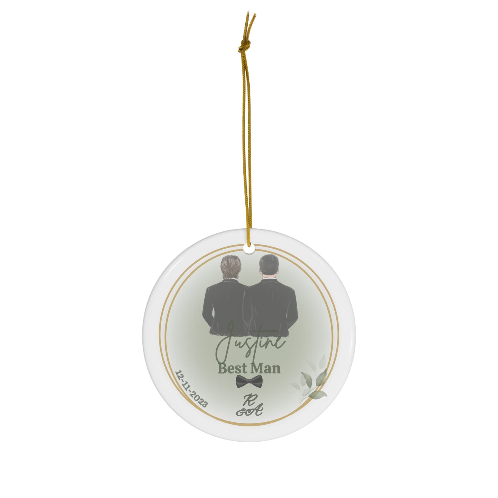 Personalized Best Man Ornament Custom Gift for Best Man Wedding Gift ...