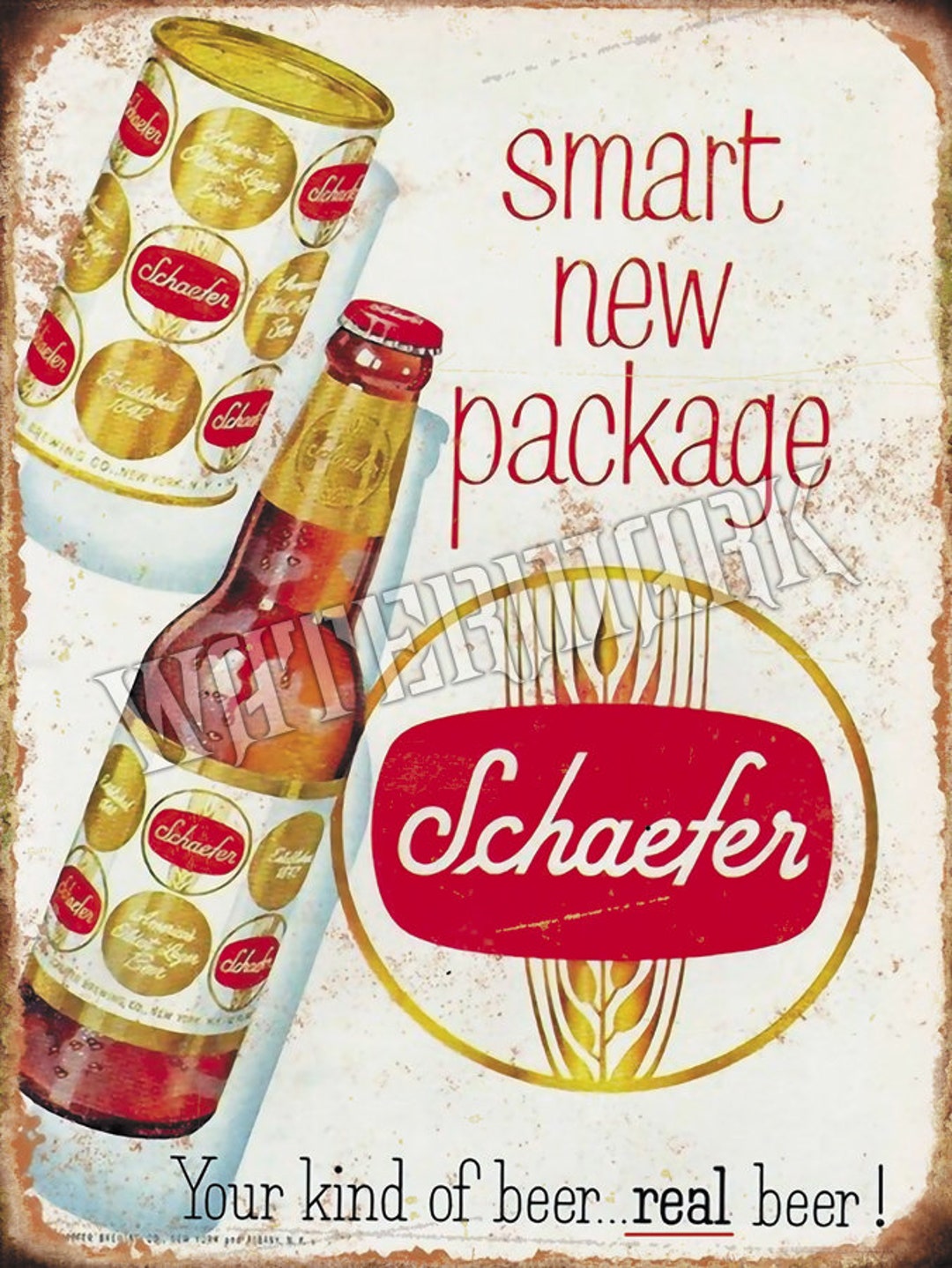Schaefer Beer Tin Sign (A2239) - Etsy