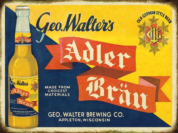 Adler-brau Beer Tin Sign A1515 - Etsy