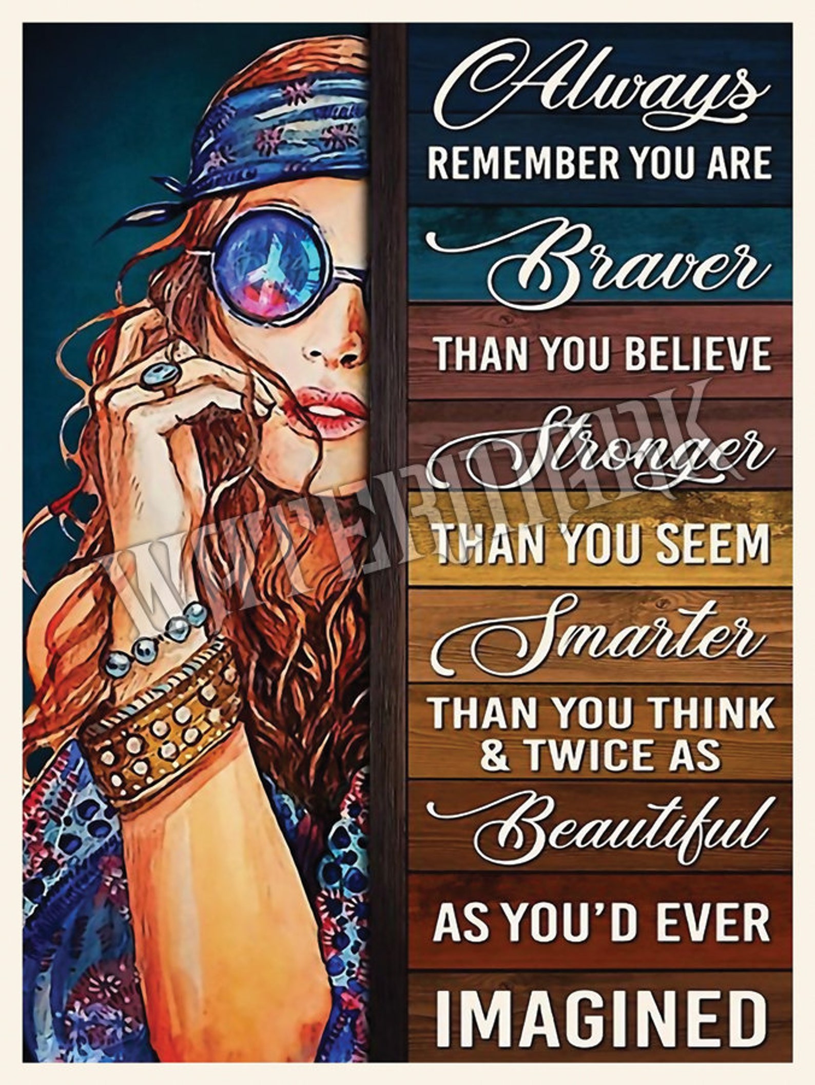 A. Who I Am; Brave, Strong, Smart, Beautiful. (A2754) - Etsy