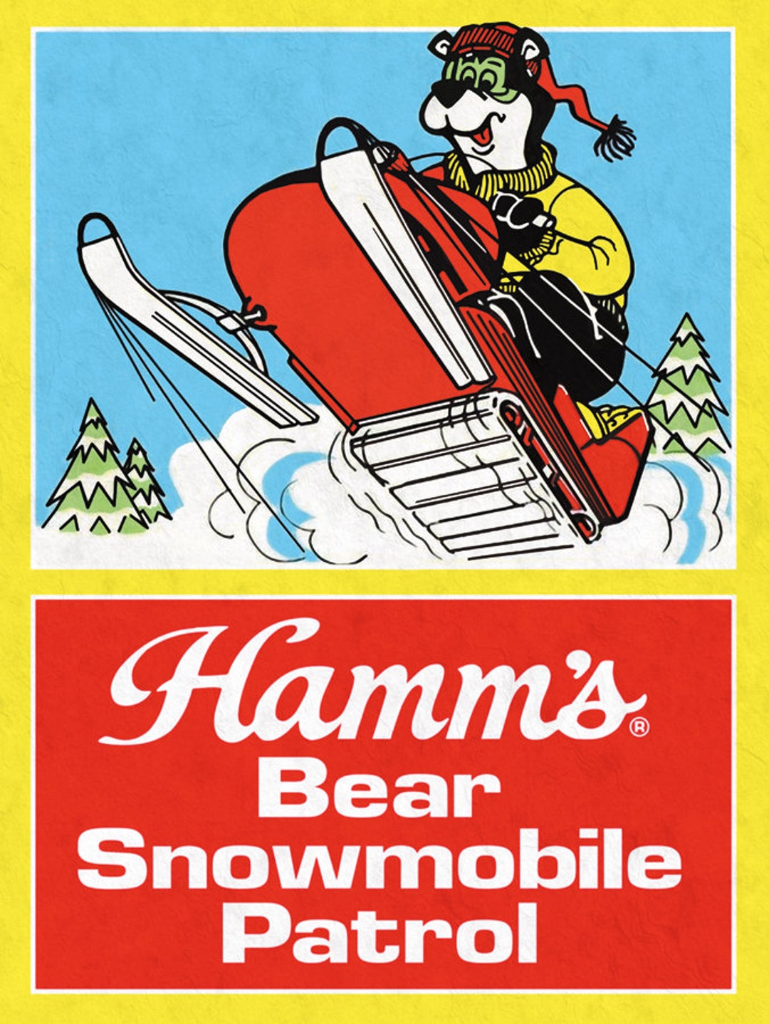 Hamm's Beer Snowmobile Tin Sign (A1545) - Etsy