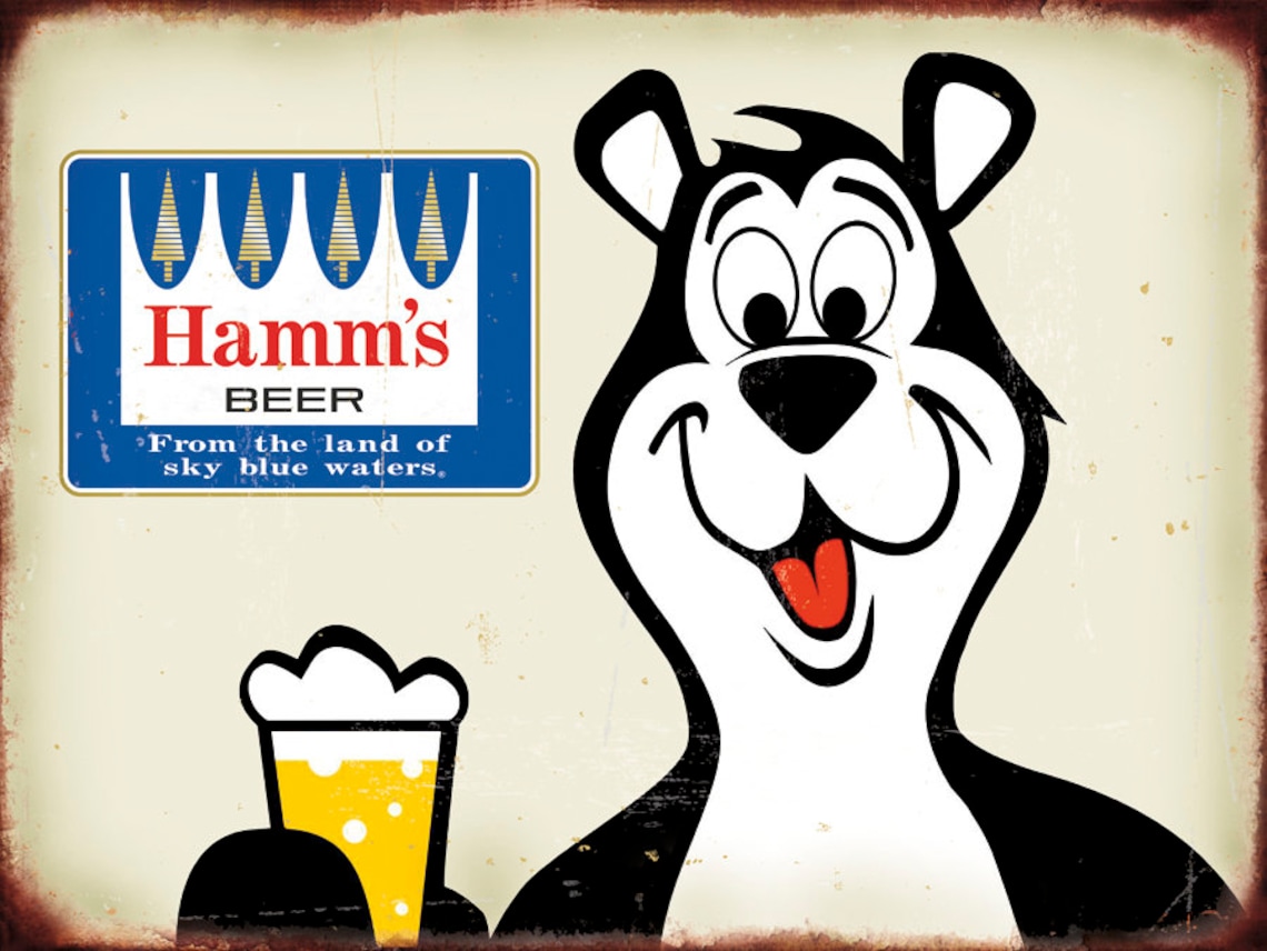Hamm's Bear Beer Retro Tin Sign (990) - Etsy
