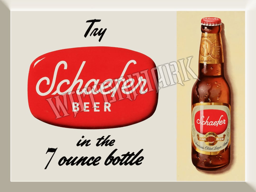 Schaefer Beer Tin Sign (A1971) - Etsy
