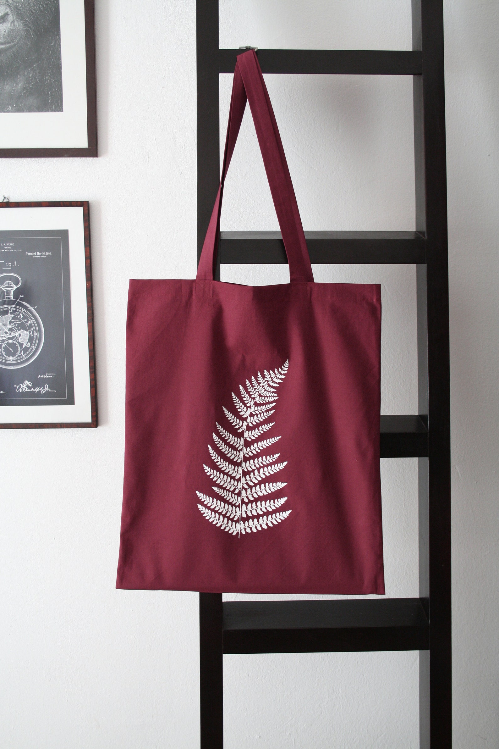 Bag, Red Jute Bag, Inside Pocket With Zipper - Etsy