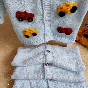 Woolen Baby Boy Cardigan.woolen Child Boy Cardigan.blue Cardigan Hand ...