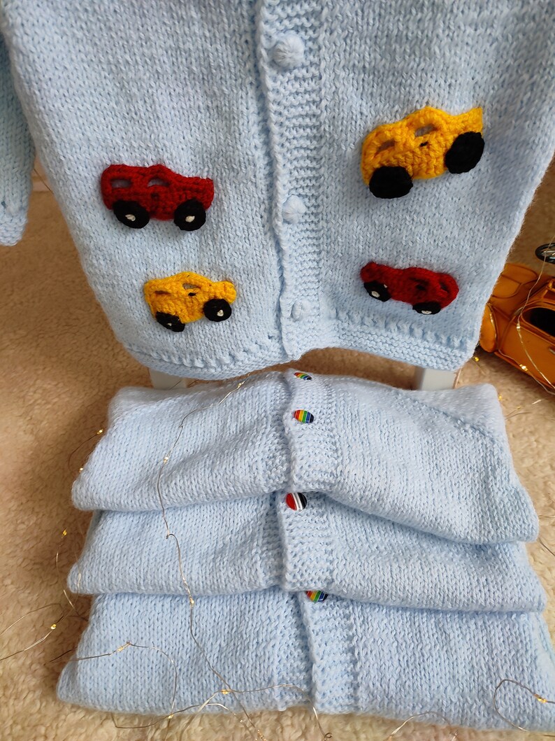 Woolen Baby Boy Cardigan.woolen Child Boy Cardigan.blue Cardigan Hand ...
