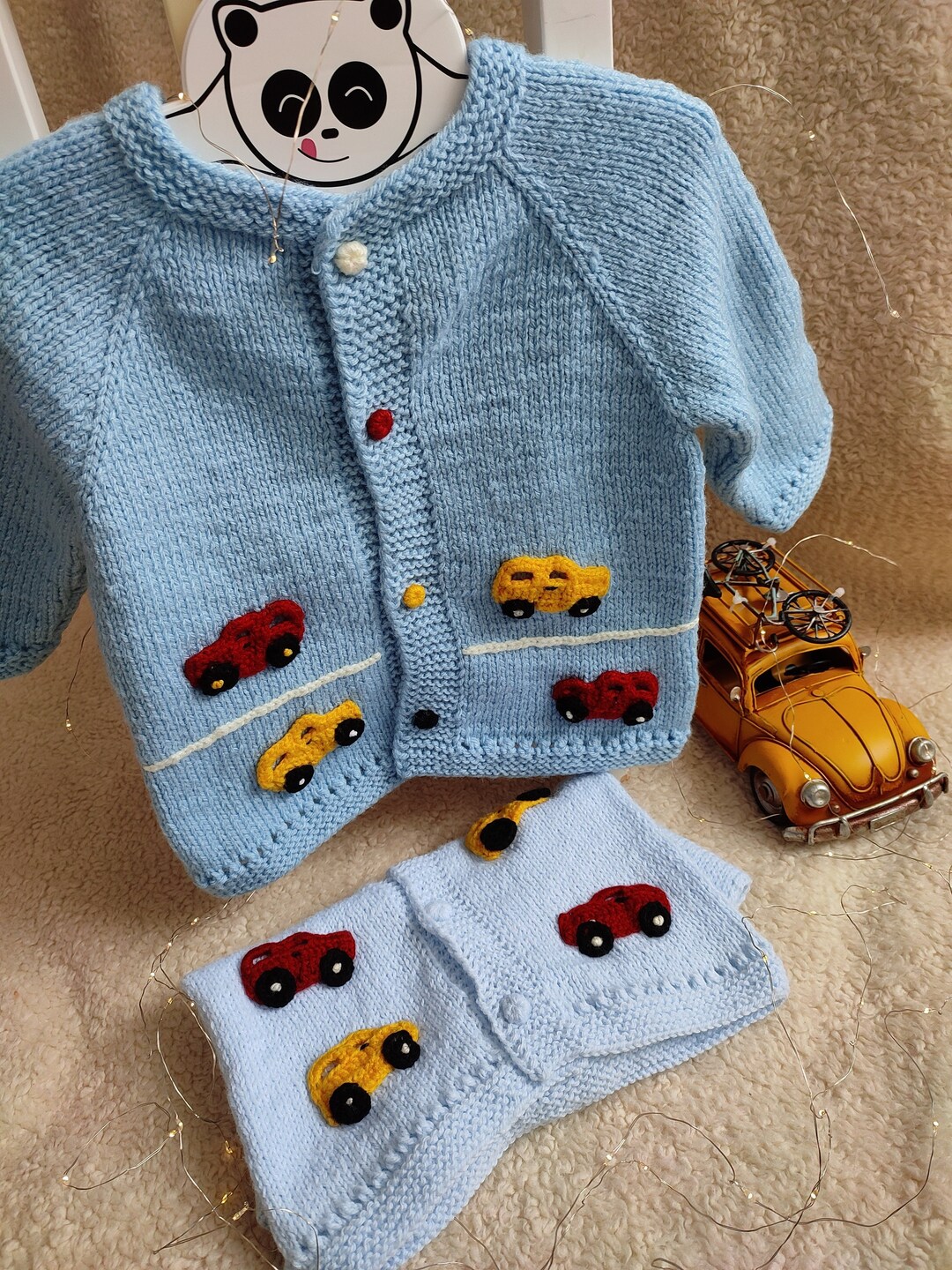 Woolen Baby Boy Cardigan.woolen Child Boy Cardigan.blue Cardigan Hand ...