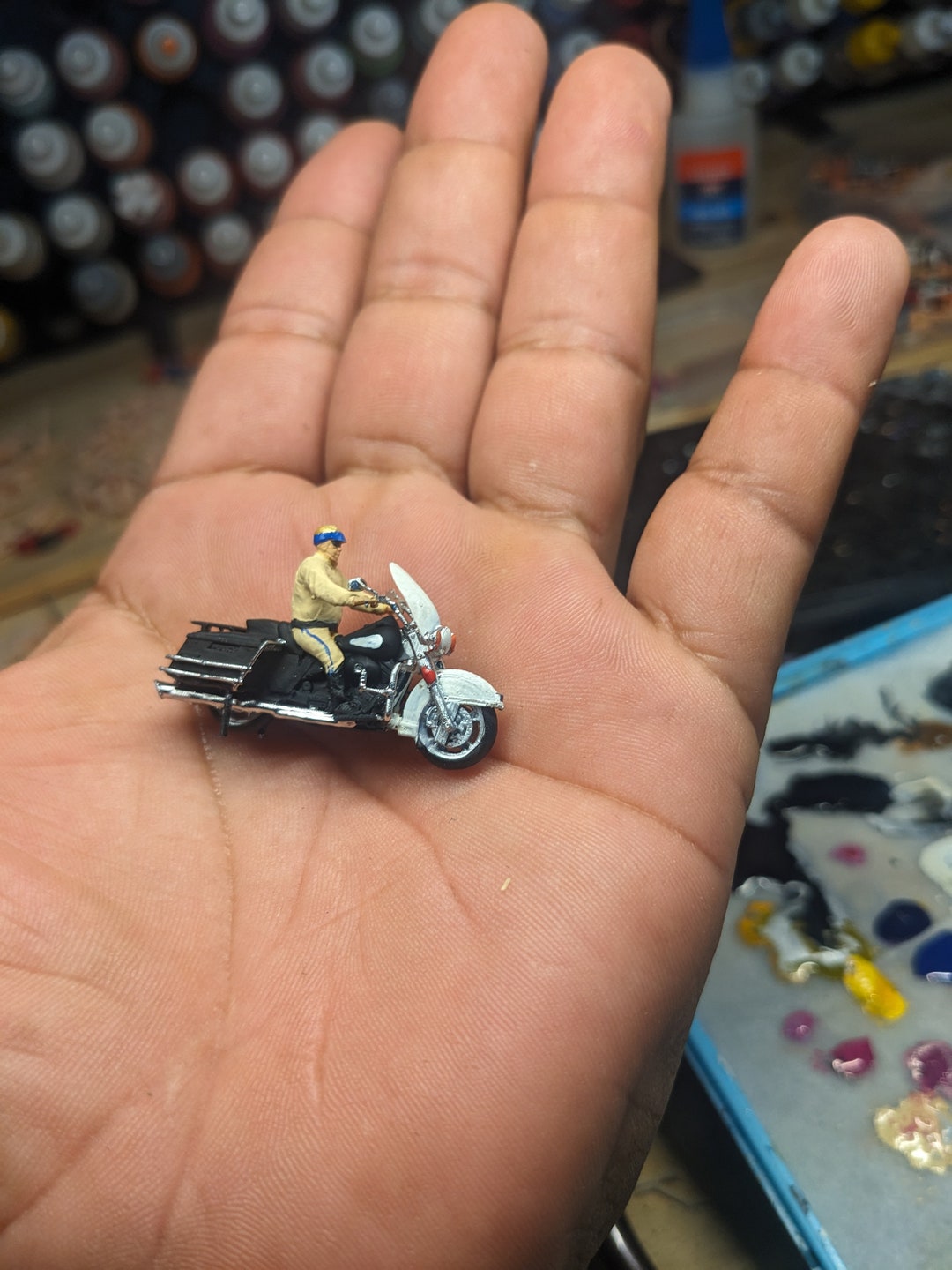 1/64 Motorcycle Police - Etsy