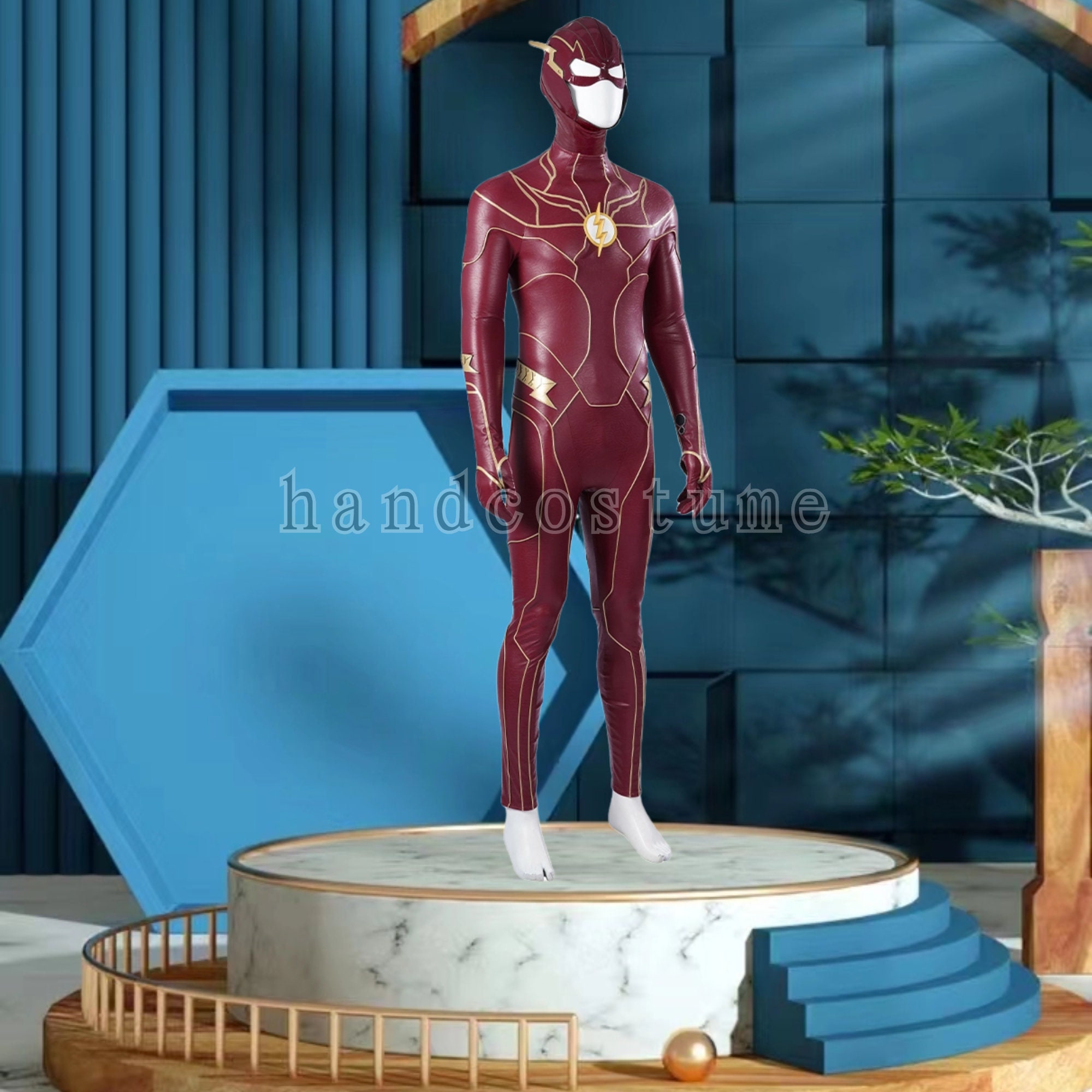The Flash Cosplay Costume the Flash Jumpsuit Cosplay Halloween - Etsy