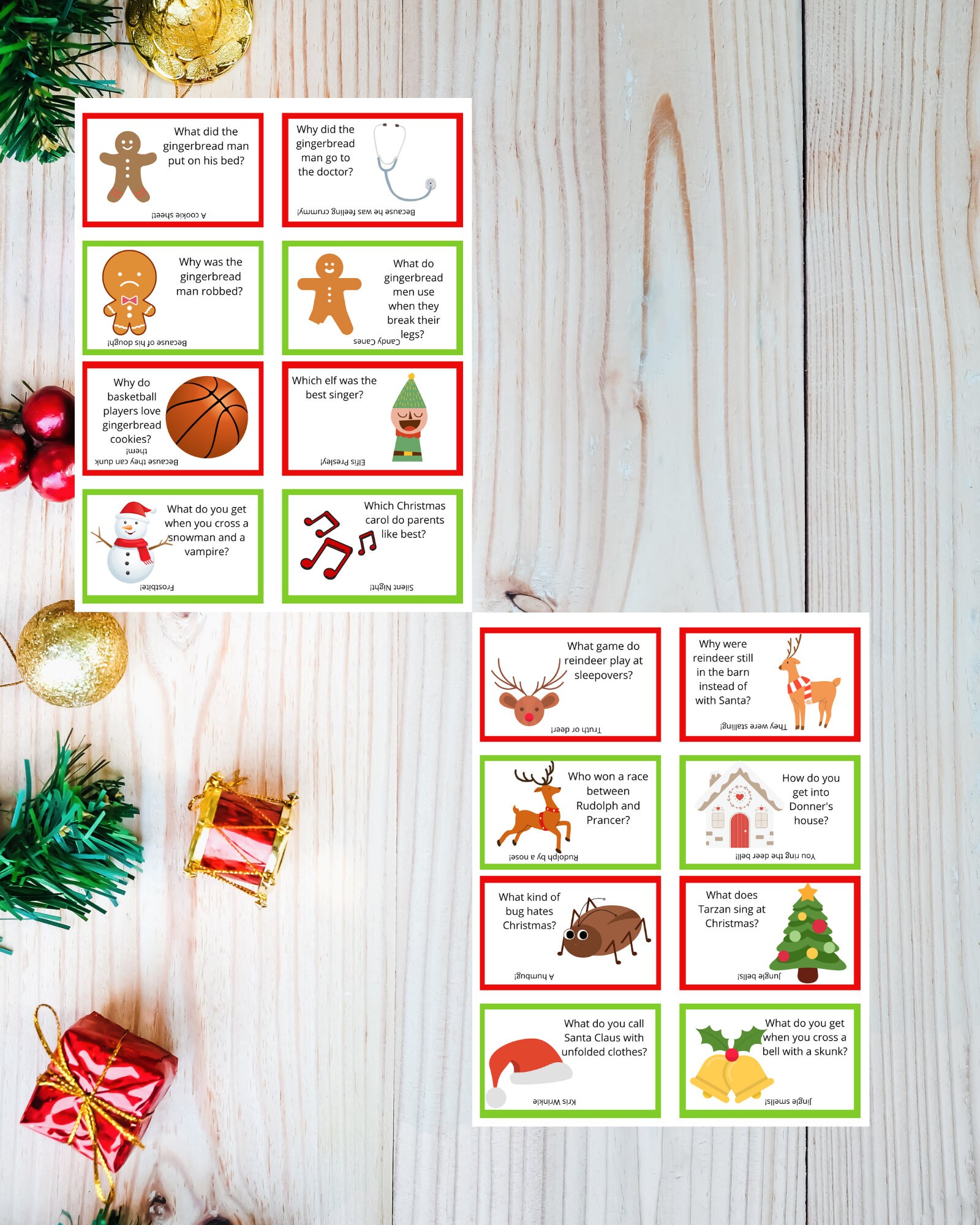 Printable Christmas Kids Lunch Box Jokes-printable School Notes-kids ...