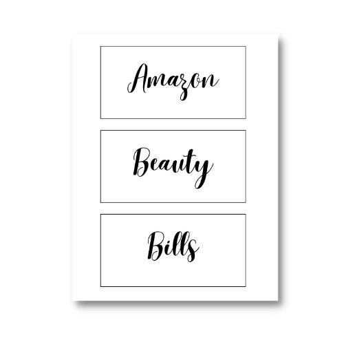 A6 Printable Budget Binder Envelope Label Inserts,budget Binder Labels ...