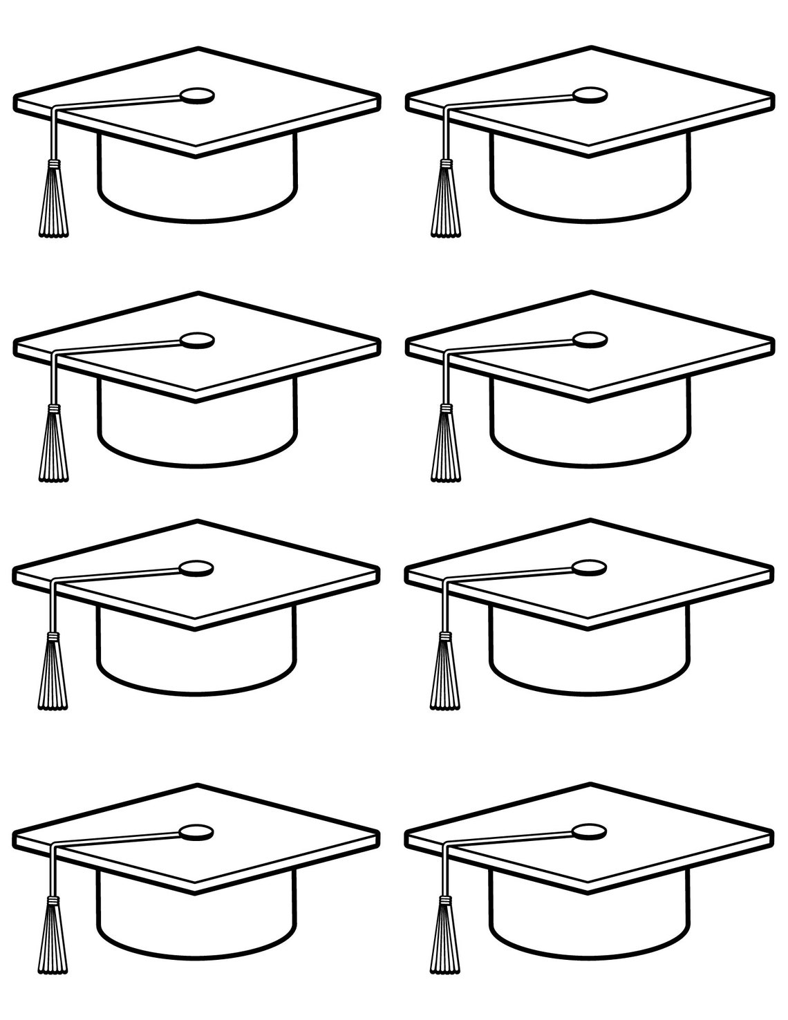 4 Inch Graduation Cap Template Template Graduation Decor - Etsy