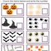 Printable Halloween Worksheets - Etsy