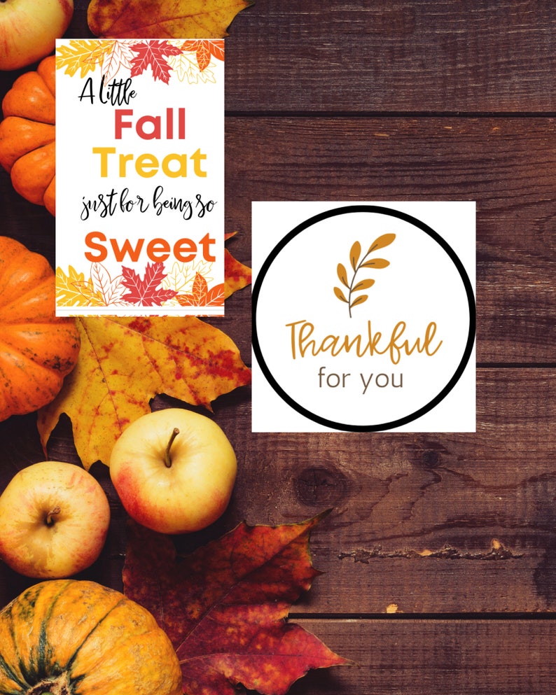 Printable Thanksgiving- Printable Thanksgiving Treat Tags- Printable ...