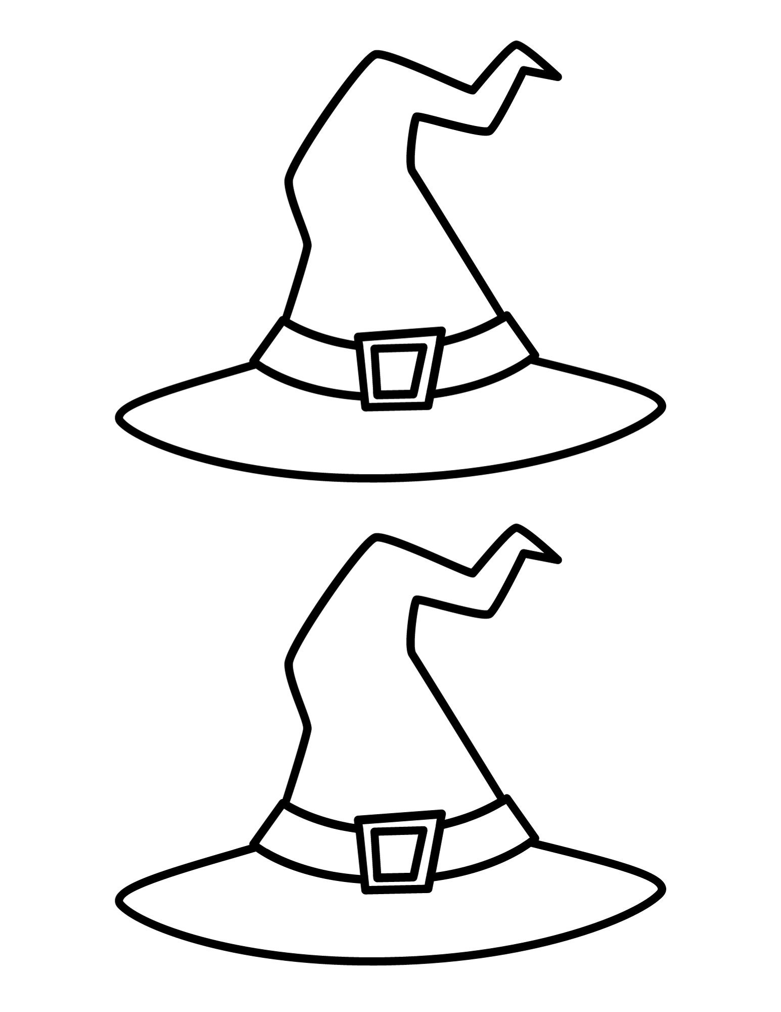 6 Inch Witch's Hat Template, Shape Template, Halloween Witch Hat, Diy ...