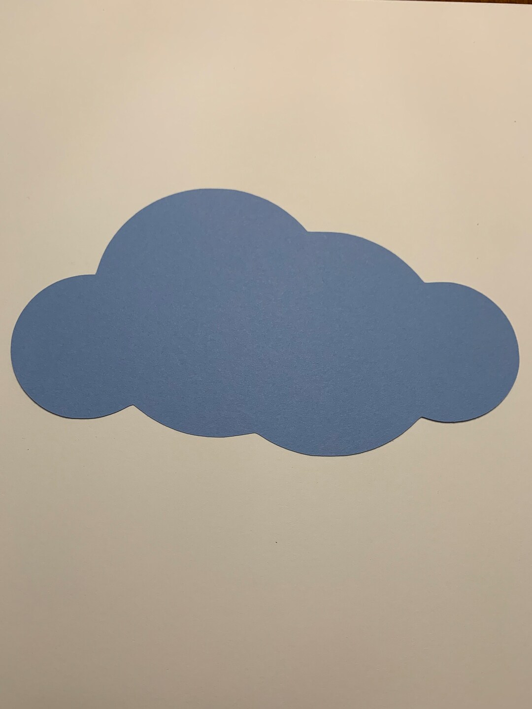 Cloud Cutouts Cardstock Cutout Paper Shapes Craft Diy - Etsy