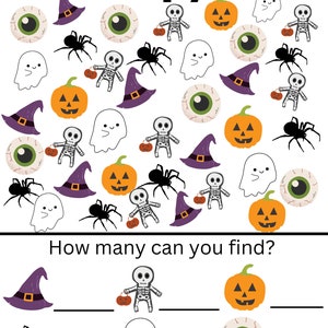 Printable Halloween Worksheets Bundle-homeschool-school-preschool ...