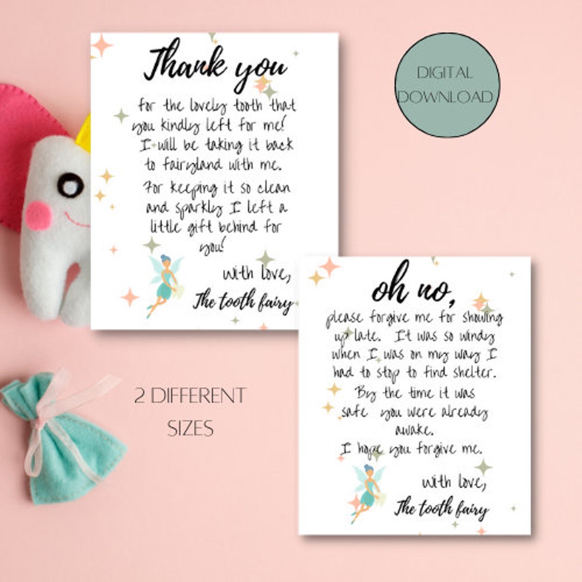 Tooth Fairy Letter, Letter From Tooth Fairy, Printable Note From Tooth ...