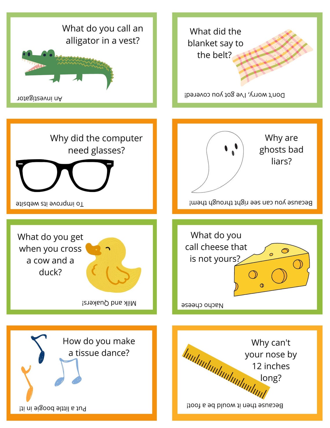 Kids Lunch Box Jokes-cards-jokes-printable-school Notes-instant ...