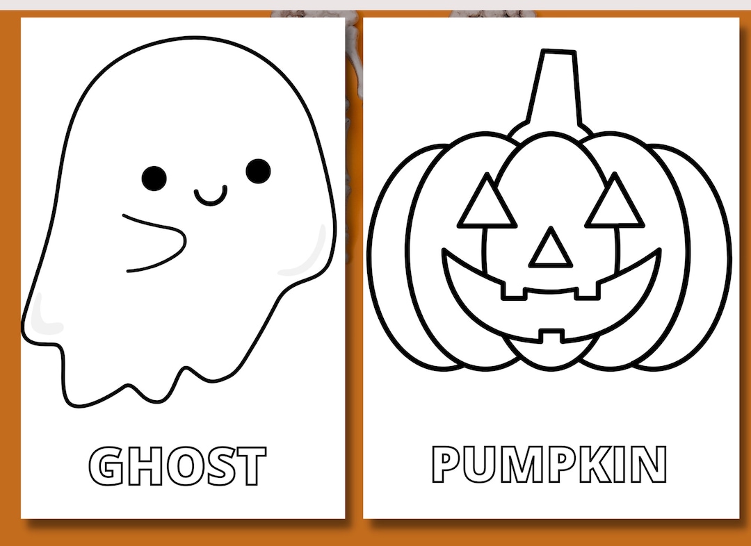 Printable Kids Halloween Coloring Pages-coloring Sheets-toddlers - Etsy