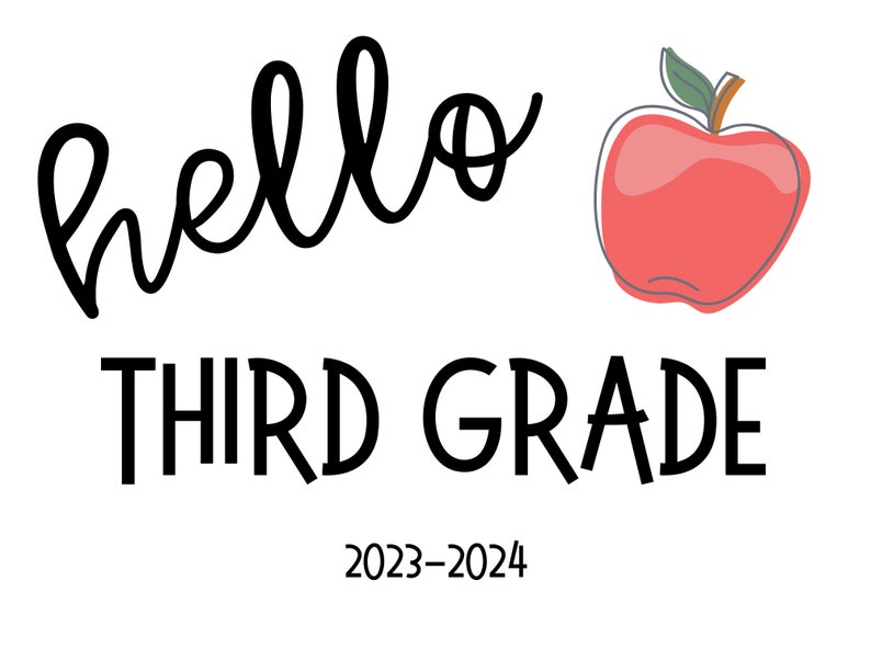 Printable First Day and Last Day of Third Grade Sign, Back to School ...