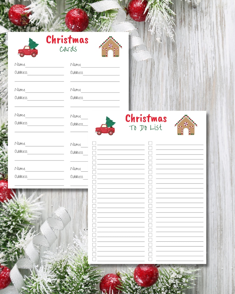 Printable Christmas Planner- Simple Planner- Christmas Printable ...