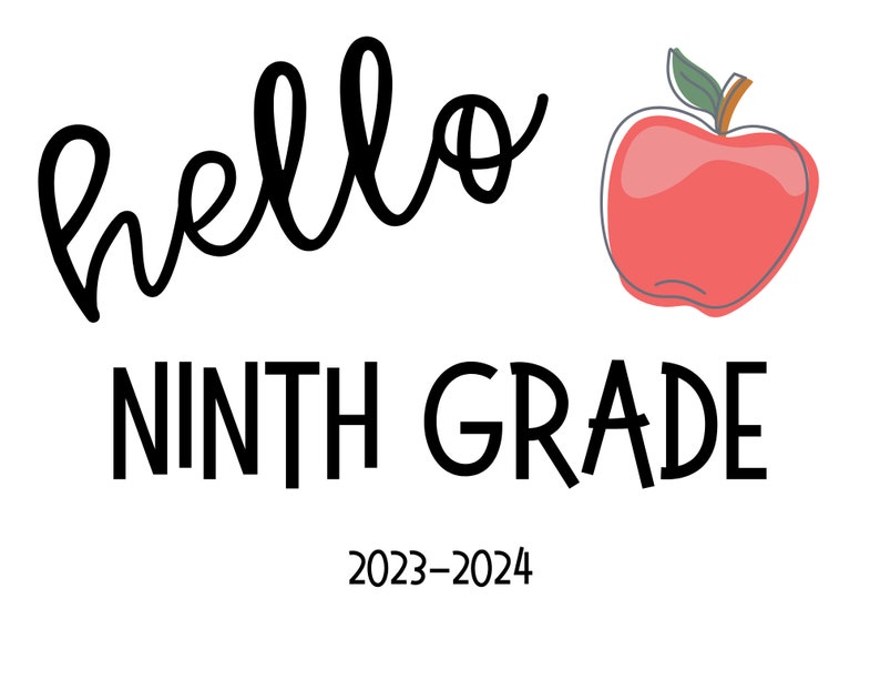 Printable First Day and Last Day of Ninth Grade Sign, Back to School ...