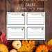 Printable Gratitude Cards- Thanksgiving- Printable Thanksgiving ...
